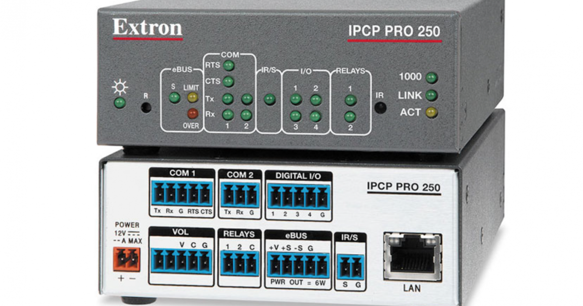 Extron IPCP Pro 250 - Processeur de contrôle IP Link Pro - Systèmes de ...