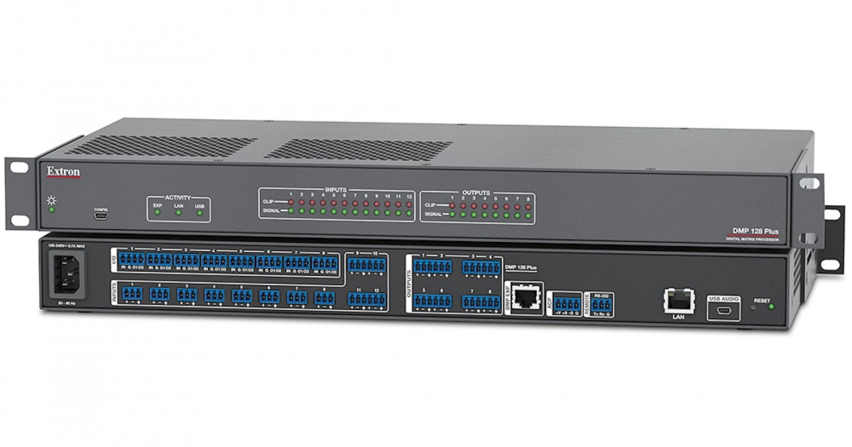 Extron DMP 128 Plus Matrice 6x4 à processeur numérique avec l'AEC ...